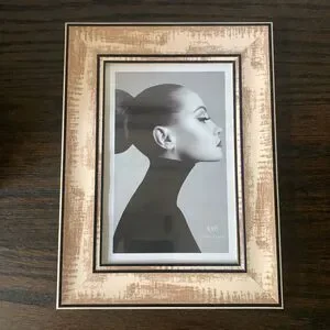 Accents | 4 Pictureframe Set 4x6 Rustic Weathered Whitewash Wood ...
